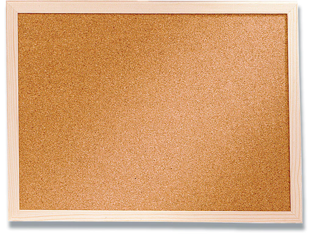 Køb Opslagstavle, 60x100 cm, Kork, Ramme: Træ, BNT hos Kontor Syd